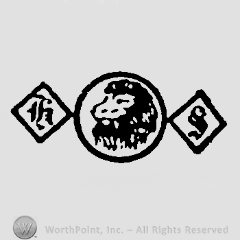 Mark with A lion's head, a circle, two diamonds | #37292