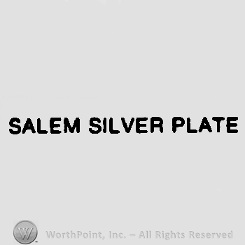 Mark with The text "SALEM SILVER PLATE". | #37308