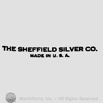 Mark with The text "THE SHEFFIELD SILVER CO. MADE | #37330