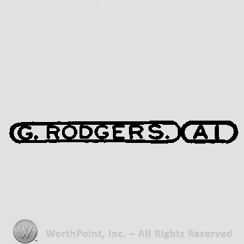 Mark with The text "G. RODGERS AI". | #37409