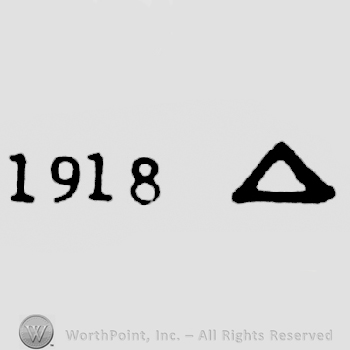 Mark with The number "1918" and a triangle. | #37427