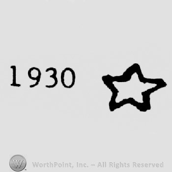 Mark with The number "1930" and a star. | #37435