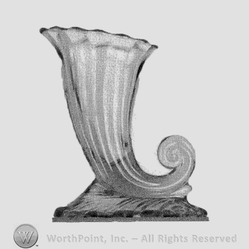 Mark with Glass pattern: Warwick; vase. | #374376