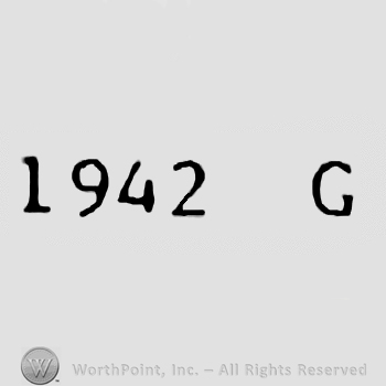 Mark with The number "1942" and the letter "G". | #37450