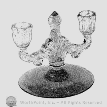 Mark with Glass pattern: Trident; candlestick. | #374624