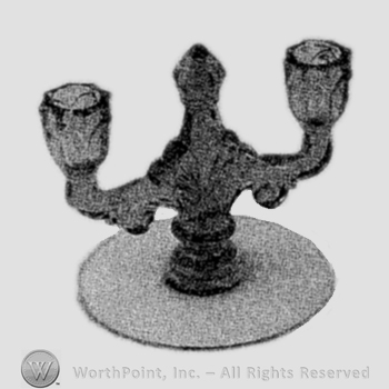 Mark with Glass pattern: Trident; candlestick. | #374630