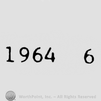 Mark with The numbers "1964 6". | #37472