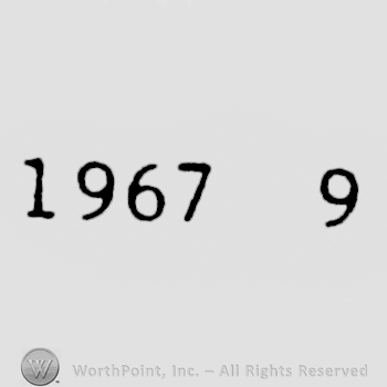 Mark with The numbers "1967 9". | #37475