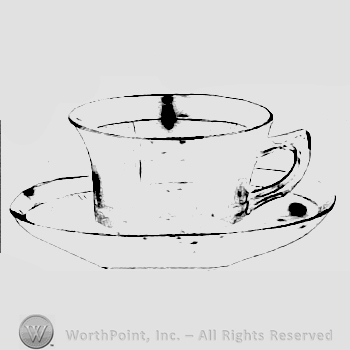 Mark with Glass pattern: Pleat & Panel; cup and | #375015