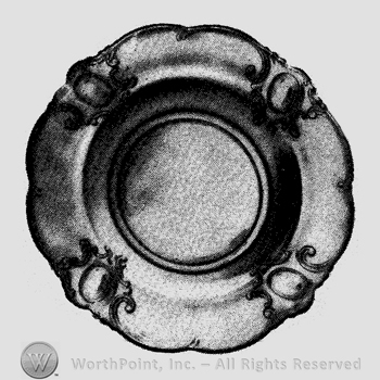 Mark with Glass pattern: Rococo; plate. | #375404