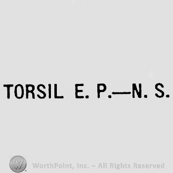 Mark with The text "TORSIL E.P. - N. S.". | #37567