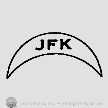 Mark with A crescent and the letters "JFK". | #37627
