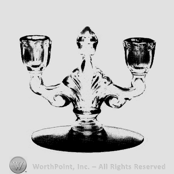 Mark with Glass pattern: Trident; candlestick. | #376480