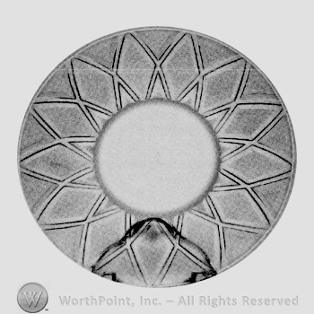 Mark with Glass pattern: Stippled Diamond; plate. | #376770