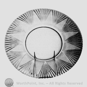 Mark with Glass pattern: Fan Rib; plate. | #376778