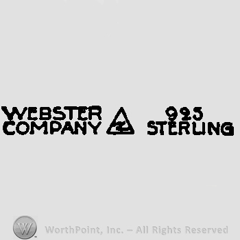 Mark with The text "WEBSTER COMPANY", a triangle | #37704