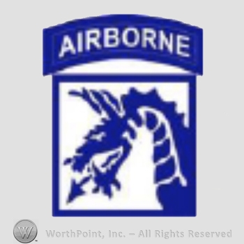 Mark with US Army Shoulder Sleeve Insignia: 18th | #377051
