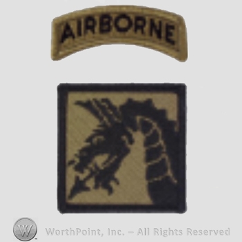 Mark with US Army Shoulder Sleeve Insignia: 18th | #377057