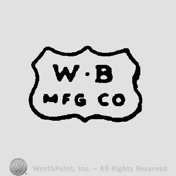 Mark with A shield and the text "W B MFG CO". | #37718