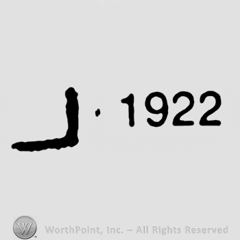 Mark with The number "1922". | #37759