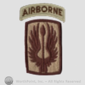 Mark with US Army Shoulder Sleeve Insignia: 18th | #377628