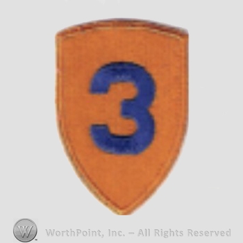 Mark with US Army Shoulder Sleeve Insignia: 3rd | #377693