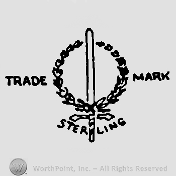 Mark with A laurel circle, a sword and the text | #37783