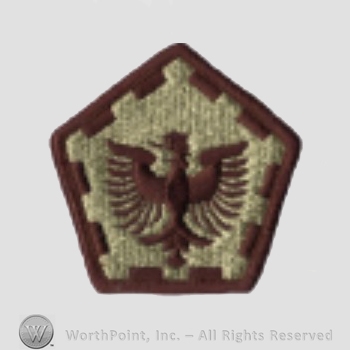 Mark with US Army Shoulder Sleeve Insignia: 555th | #377900