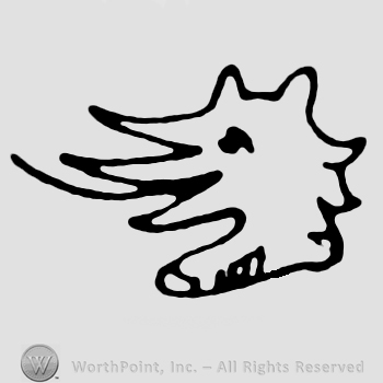 Mark with A shape like an animal head. | #37797