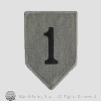Mark with A shield and the number "1". | #378027