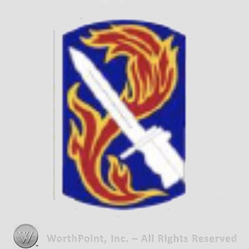 Mark with US Army Shoulder Sleeve Insignia: 198th | #378221