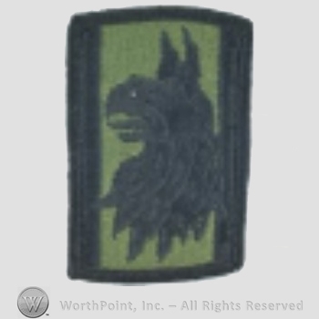 Mark with US Army Shoulder Sleeve Insignia: 470th | #378398