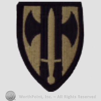 Mark with US Army Shoulder Sleeve Insignia: 18th | #378456