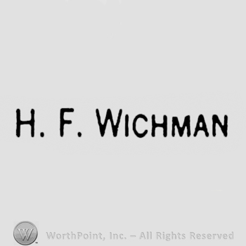 Mark with The text "H.F.WICHMAN". | #37866