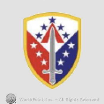 Mark with US Army Shoulder Sleeve Insignia: 410th | #379097