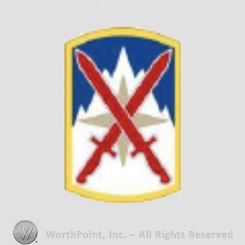 Mark with US Army Shoulder Sleeve Insignia: 10th | #379190