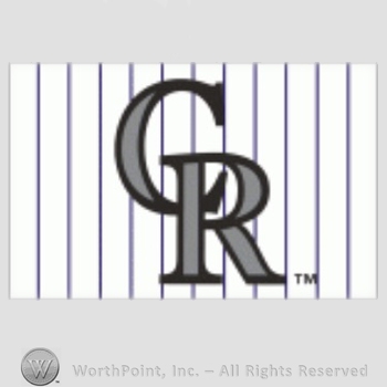 Mark with Colorado Rockies sport logo: CR on a | #384950