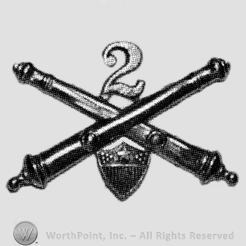 Mark with Insignia consisted of crossed cannons, | #393653