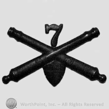 Mark with Insignia consisted of crossed cannons, | #393655