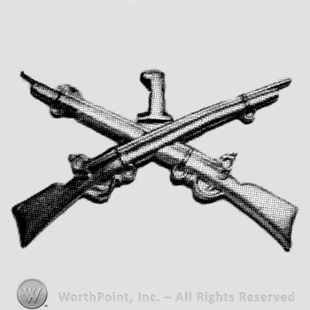 Mark with Insignia consisted of crossed rifles, | #394078