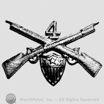 Mark with Insignia consisted of crossed rifles, | #394087