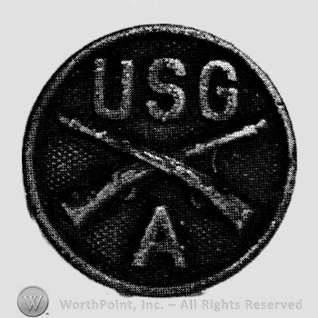 Mark with Insignia consisted of crossed rifles, | #394198
