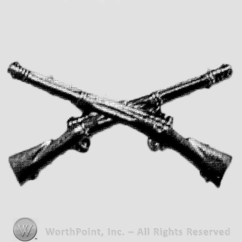 Mark with Insignia consisted of crossed rifles. | #394227
