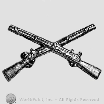 Mark with Insignia consisted of crossed rifles. | #394287