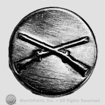 Mark with Insignia consisted of crossed rifles. | #394298
