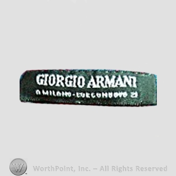 Mark with Clothing label : Giorgio Armani. | #402821