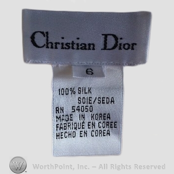 Mark with Clothing label : Christian Dior. | #402939