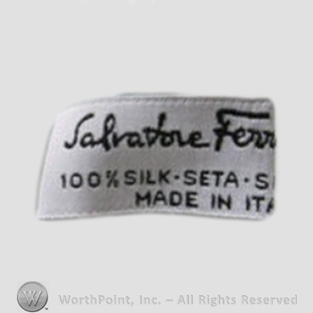 Mark with Clothing label : Salvatore Ferragamo. | #402959