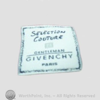 Mark with Clothing label : Hubert de Givenchy. | #402995