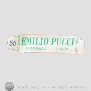 Mark with Clothing label : Emilio Pucci. | #403197